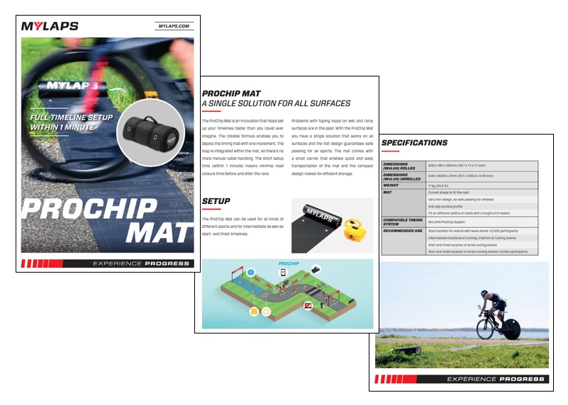 MYLAPS ProChip Mat brochure